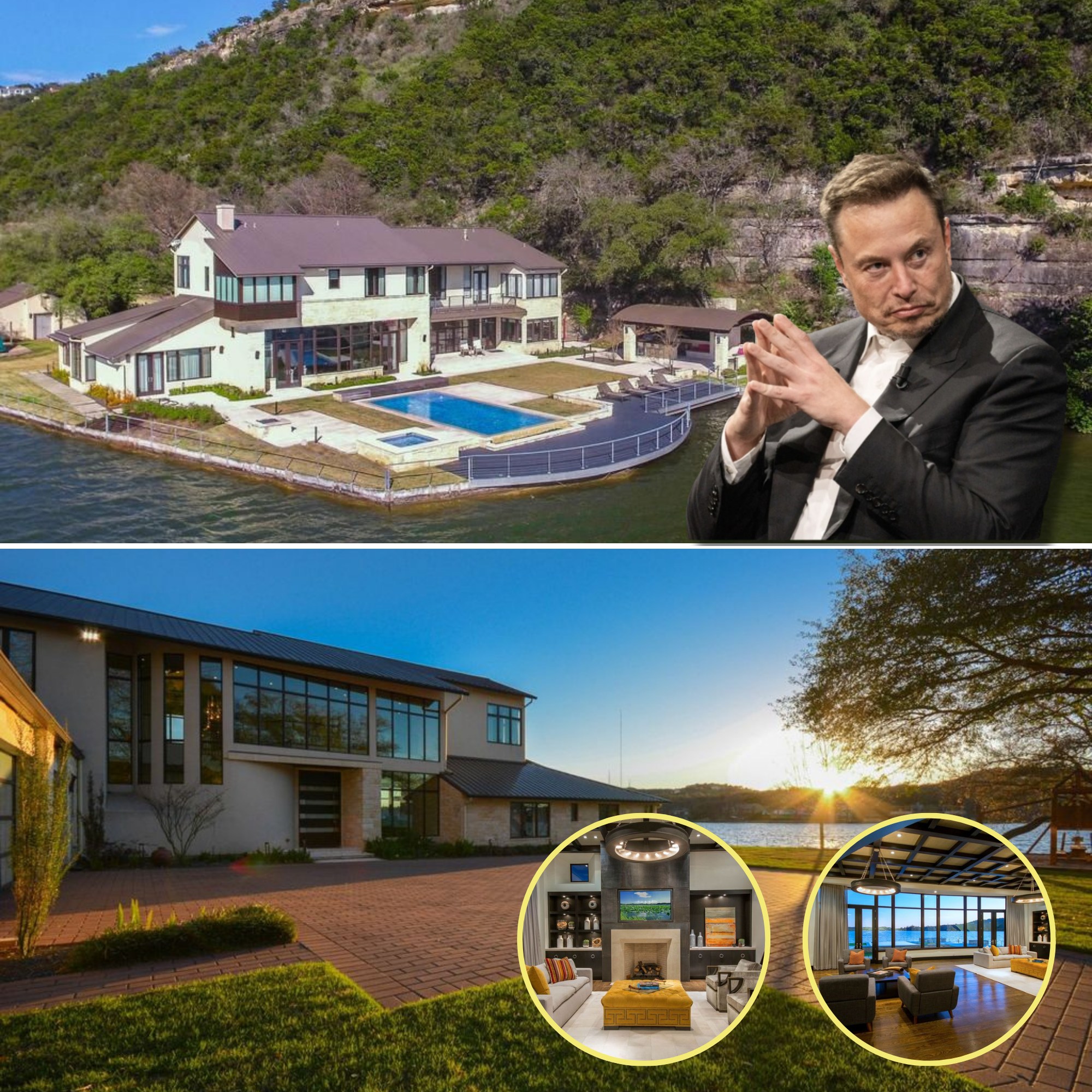 The Class of Billionaire Elon Musk, Preparing a $12M Austin Waterfront ...