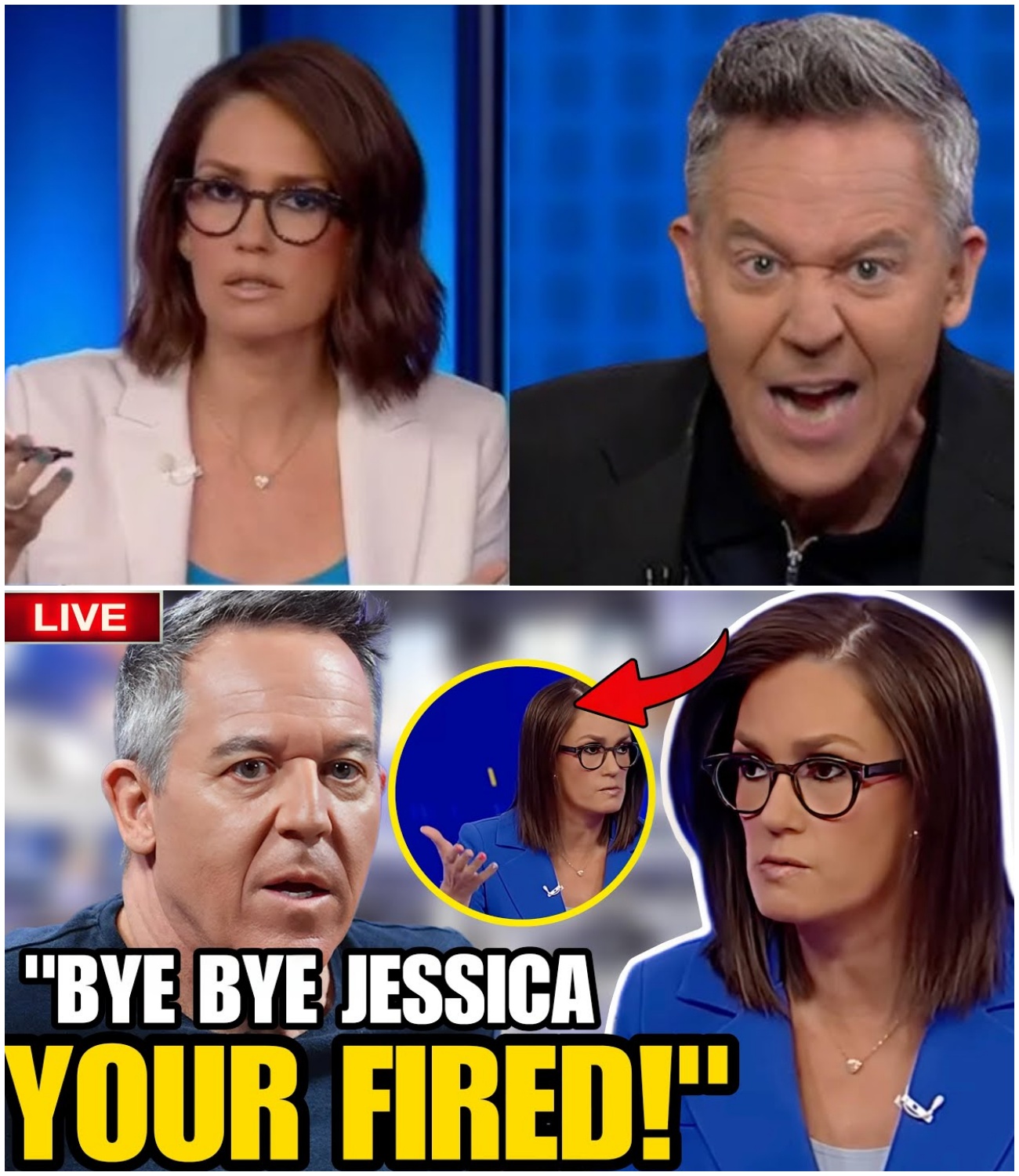 Jessica Tarlov Fox News Host LOSES IT & SCREAMS AT Greg Gutfeld After ...